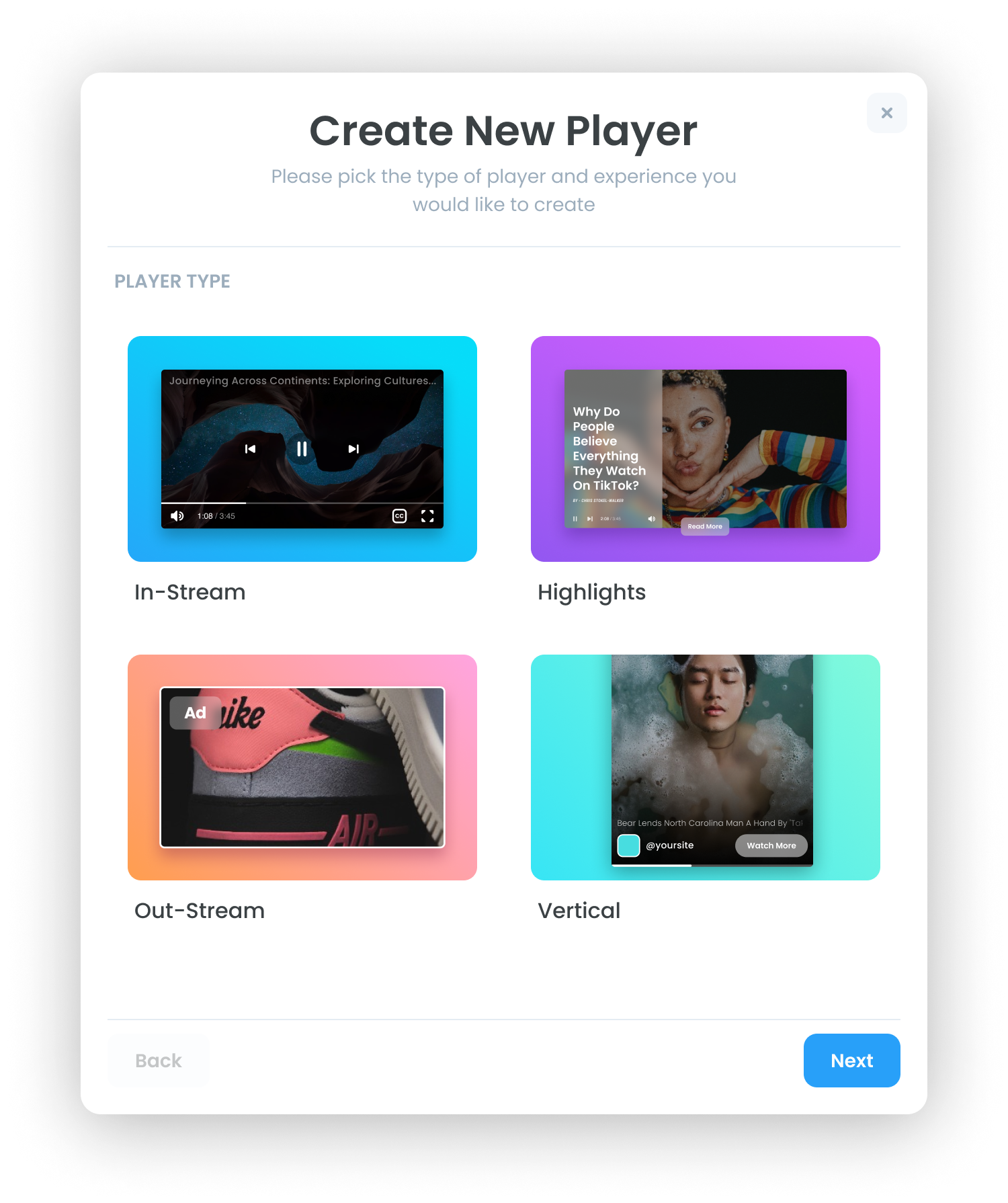 Player types – EX.CO